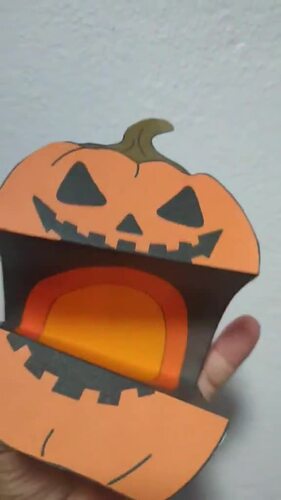 Halloween Jack O' Lantern Puppet Crafts Pumpkin Hand Puppet Funny ...