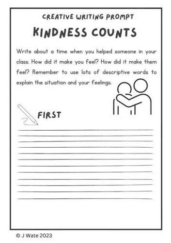 Anti Bullying and Empathy Writing Prompts for Fostering Kindness and ...