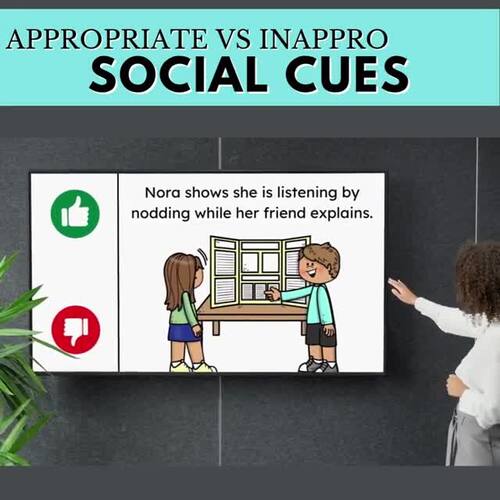 Social Cues Appropriate Vs Inappropriate Behavior BOOM CARD Expected ...
