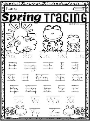 Spring Break Packet | PreK Spring Worksheets | Kindergarten | April