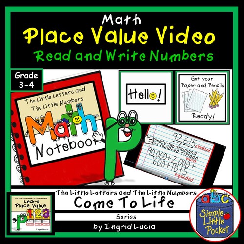 Video Place Value - Read & Write Numbers (from The Little Letters Series)