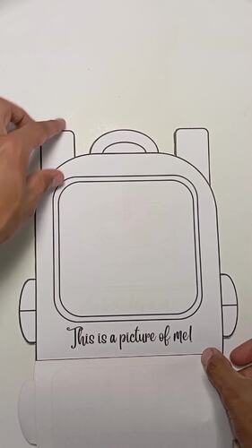 Back to School Craft | All About Me Bag Backpack | First Week of school ...