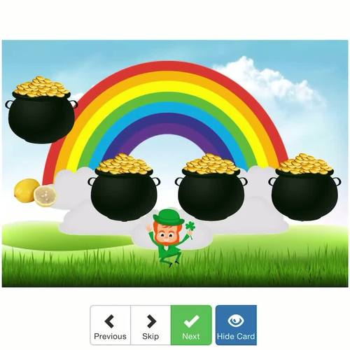 Initial L Sound St. Patrick's Day Game Articulation BOOM CARDS™ by Bri-SLP