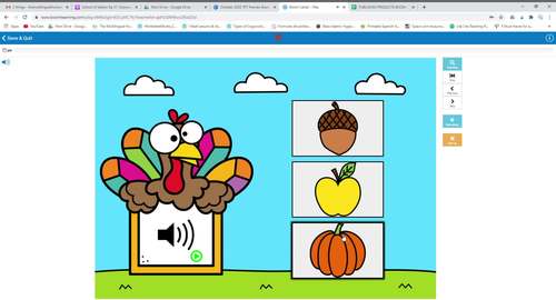 Fall Vocabulary Boom Cards Distance Learning by Hands-on Multilingual Fun