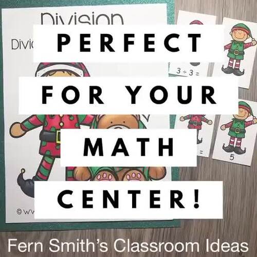 Christmas Divide By Three and Six Math Center Games | TPT