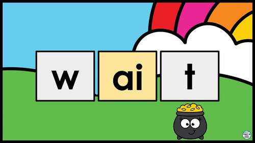 St. Patrick's Day Vowel Teams AI and AY Phonics | Digital Vowel ...