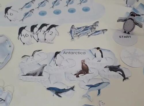 Polar Animals Activity Pack, Arctic and Antarctica, Penguin Board Game ...