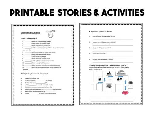 Places in French Stories, Comprehensible Input, and Activities for High ...