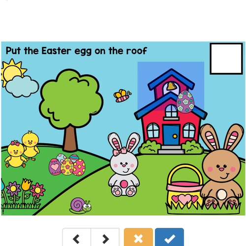 Following Spatial Directions | The Easter Egg | Boom Cards | TPT