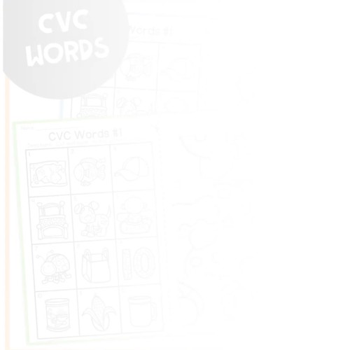 Short Vowels Worksheets Mystery Pictures | CVC Words and Activities