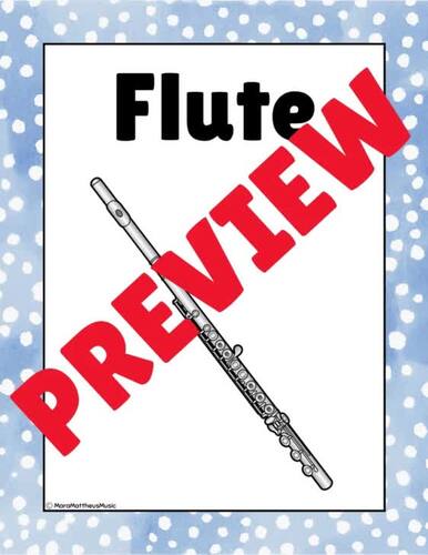 Woodwind Family Posters: Watercolor Pastel by Mara Mattheus Music