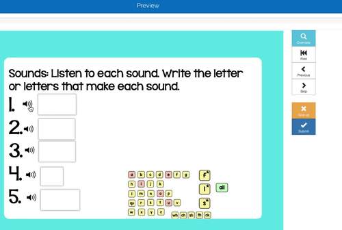 Dictation Boom Cards 1.4 aligned Closed Syllables digraphs SHORT VOWELS ...