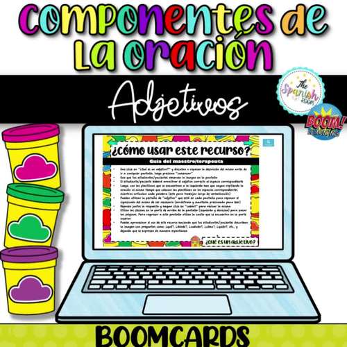 ADJETIVOS / BOOMCARDS / Adjectives Speech Therapy Activity by The ...