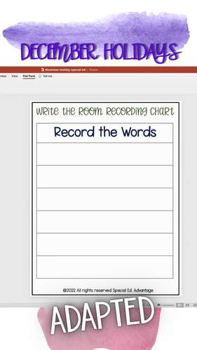 December Holidays Package for Special Education and ESL Students