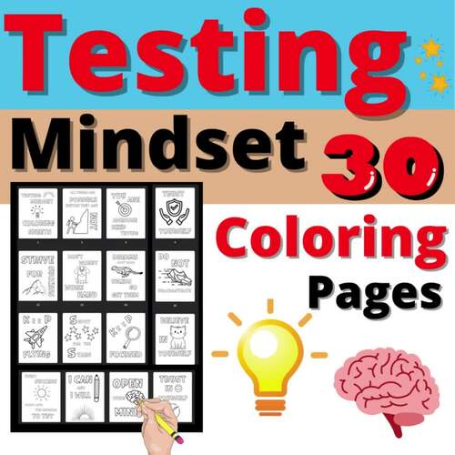 Testing Coloring Pages Motivation Activity Morning Work SEL No Prep ...