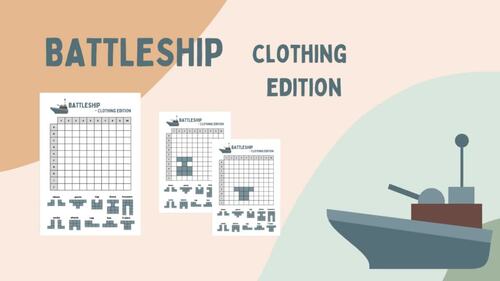 Battleship clothing edition by teachermaryrguez | TPT