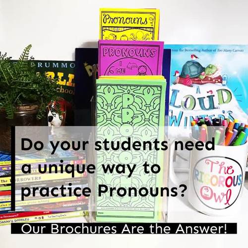 Pronouns Brochures - Parts of Speech & Grammar Activities by The ...