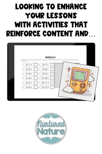 Multiplication Facts 1-12 Pixel Art Puzzle Bundle Vol 1 by Nurtured Nature