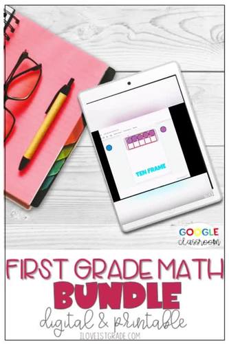 First Grade Math THE BUNDLE DISTANCE LEARNING | TpT