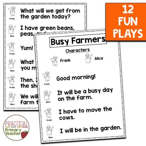 Reader's Theater Scripts Fall 2 Parts Reader's Theater Partner Plays