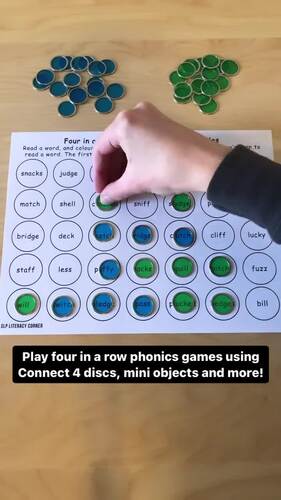 Four in a Row Phonics Games GROWING BUNDLE by SLP Literacy Corner