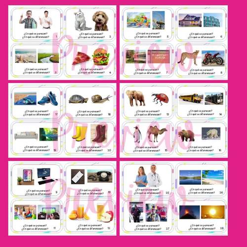 Comparar y Contrastar Presentación, Organizadores Gráficos y Tarjetas ...