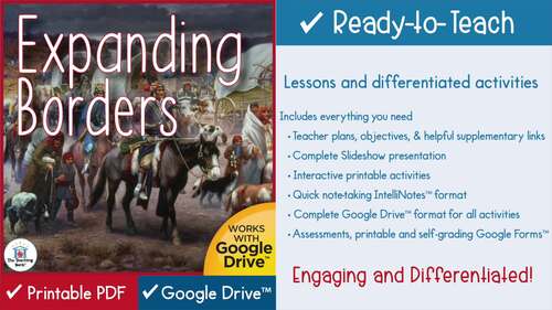 Expanding Borders Nineteenth Century United States History Unit | TPT