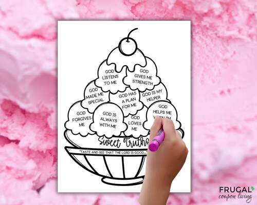 Ice Cream Craft, Taste & See That the Lord is Good Psalm 34:8 Summer ...