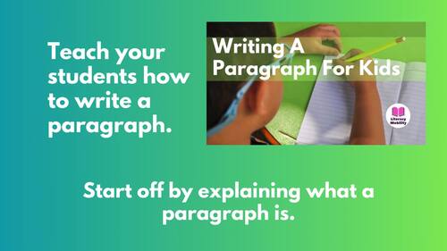 Paragraph Writing Practice Topic Sentence Supporting Details Conclusion ...