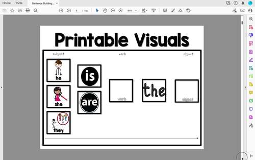 Sentence Building with Real Photos: Subject + Verb + Object by Passport ...