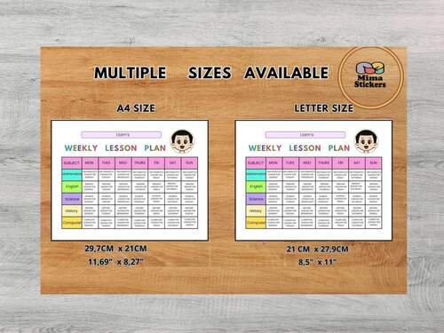 Editable Weekly Lesson Plan for Kids: A Journey of Learning ...