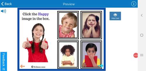 Identifying Emotions and Feelings with Real Pictures। Boom Cards