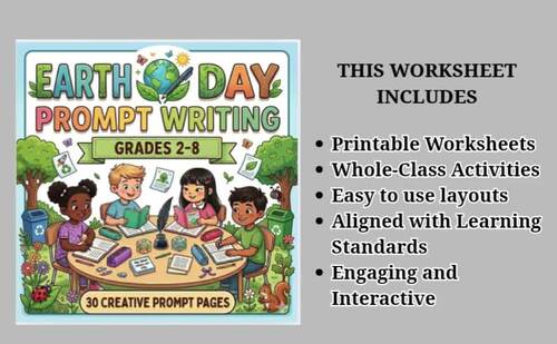 Protect the Planet Writing Prompts | Earth Day Activities for Grades 2–8
