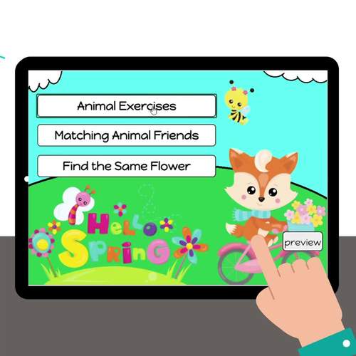 Spring Visual Perception and Movement Activities BOOM CARDS | TpT