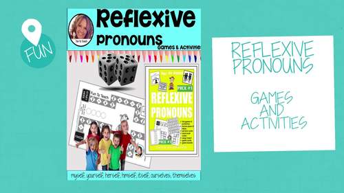 Reflexive Pronouns & ESL Picture Cards - Pronoun Games - ESL Worksheets ...
