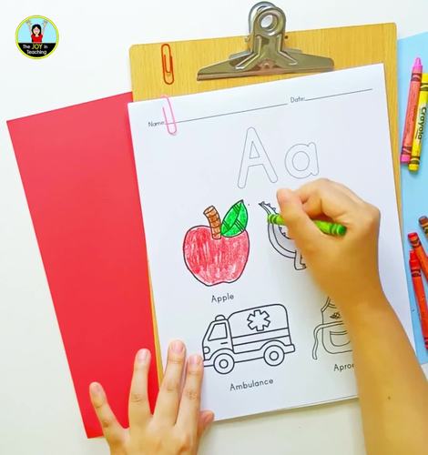 Pre-K Alphabet Coloring Pages by The Joy in Teaching | TPT
