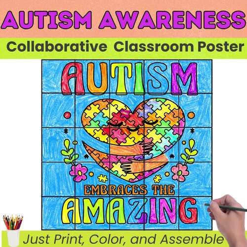 Autism Awareness Month Collaborative Poster | Autism Embraces the ...