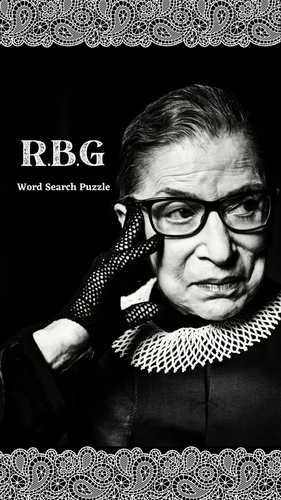 Ruth Bader Ginsburg Word Search Puzzle - The Notorious R.B.G. Word ...