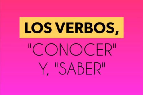 Saber vs conocer Spanish Video for Comprehensible Input | TPT