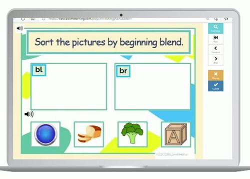 Beginning Blends Sorting Activity (Boom Cards) by Living and Loving Primary
