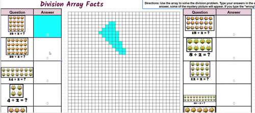 11 Spring Pixel Art | 3rd-5th Division Array Worksheets Mystery Picture ...