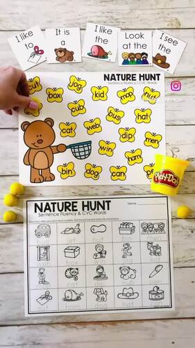 Sentence Fluency - Sight Word Fluency - CVC Words Fluency - CVC Games