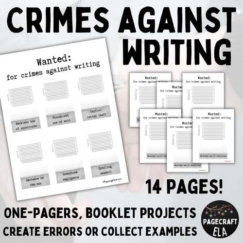 Crimes Against Writing | Create or Collect Errors | Spelling ...