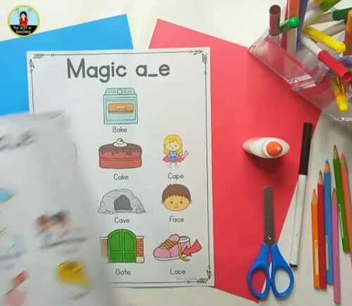 Magic a_e Worksheet | CVCE Worksheets by The Joy in Teaching | TPT