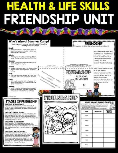 Social Emotional Friendship Unit for Upper Elementary Grades 4 - 7