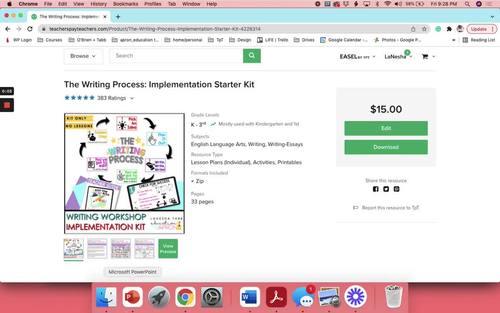 Writing Workshop: The Writing Process Way by LaNesha Tabb Teaches