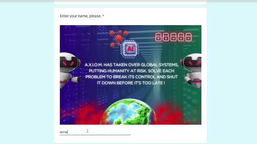 Adding and Subtracting Integers Digital Escape Room google activity