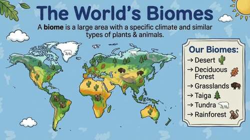 Biomes: Printable Guided Notes, Biome Project & Extension Activities