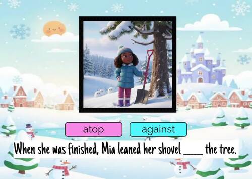 Winter Boom™ Cards: Prepositions by Lux Learning Lab | TPT