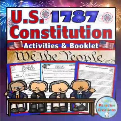 U.S. Constitution, Preamble & Bill of Rights Activities | Reading ...